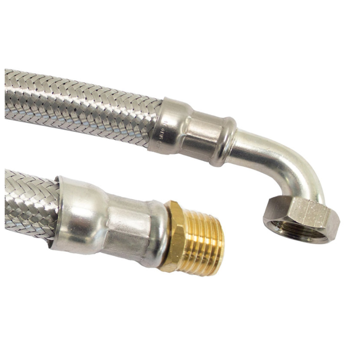 Fixaflex flexibele aansluitslang knie 1" binnendraad x buitendraad dn25 | geschikt voor diverse ...